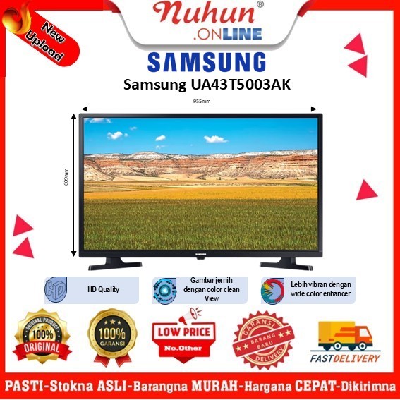 Jual SAMSUNG FULL HD TV 43 INCH 43T5003AK / UA43T5003AK / UA-43T5003AK / 43T5003 | Shopee Indonesia