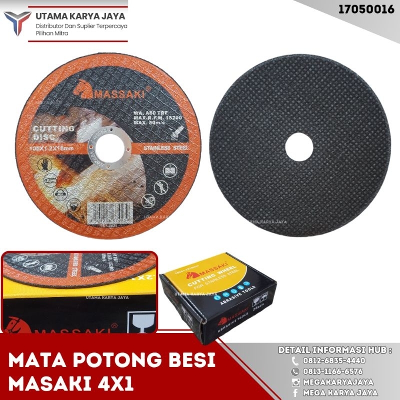 Jual MATA POTONG BESI MASAKI 4X1 | MATA GRINDA POTONG BAJA BESI ...