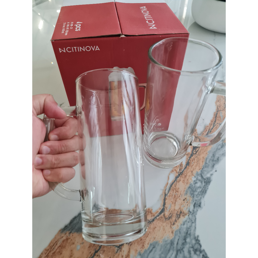 Jual Gelas Kaca Jumbo Gelas BIR Besar Gelas Minum Kaca Cafe Restoran ...