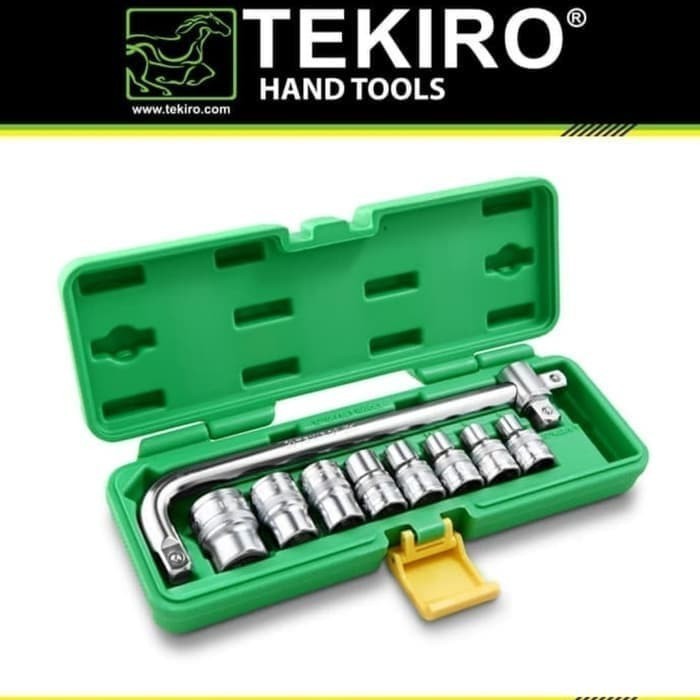 Jual TEKIRO KUNCI SOCK SET / HAND SOCKET SET 10 PCS PLASTIK 6 PT 1/2'' DR / MATA SOCK SET 10 PCS ...