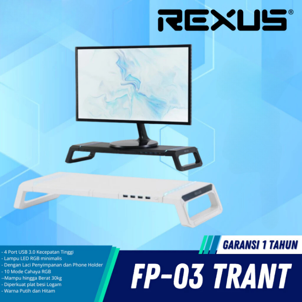 Jual MONITOR STAND RGB REXUS TRANT FP03 USB | Shopee Indonesia