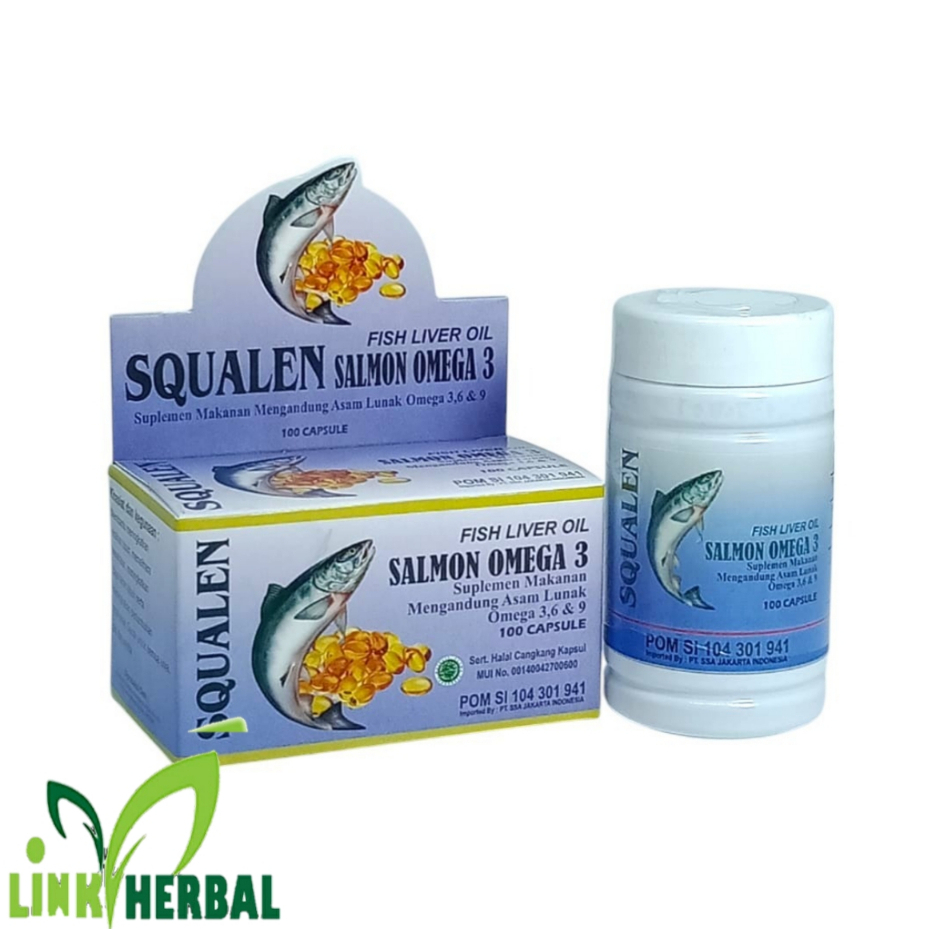 Jual Squalen Fish liver oil /salmon omega 3 isi:100kpsl | Squalen ...