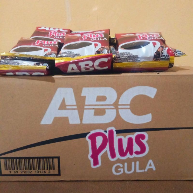 Jual Kopi ABC Plus Gula 1 Dus isi 12 Renceng / 120 Sachet x 18gr ...