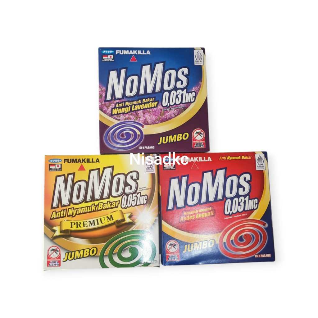 Jual Nomos Obat Nyamuk Bakar Jumbo Isi 5 Pasang Fumakilla | Shopee ...