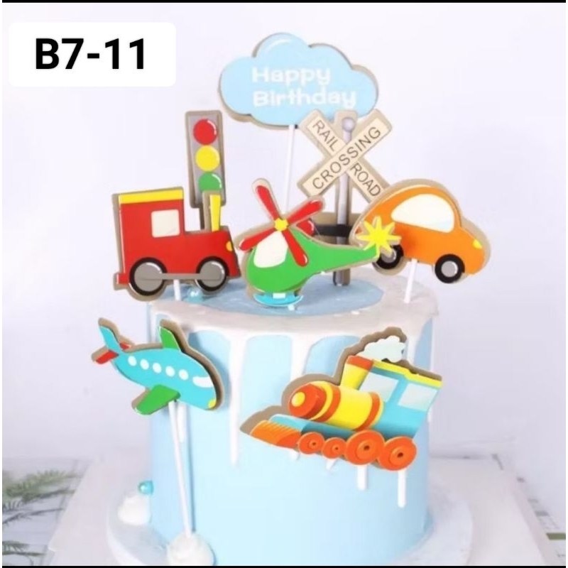 Jual Topper Kue Transportasi, Hiasan Kue Transportasi, Topper Mobil ...