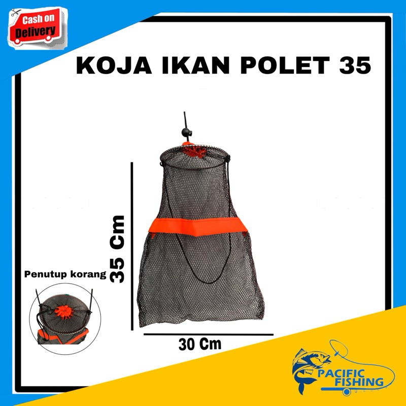 Jual KOJA IKAN MODEL POLET 35Cm PENUTUP| KORANG IKAN BUBU IKAN ...