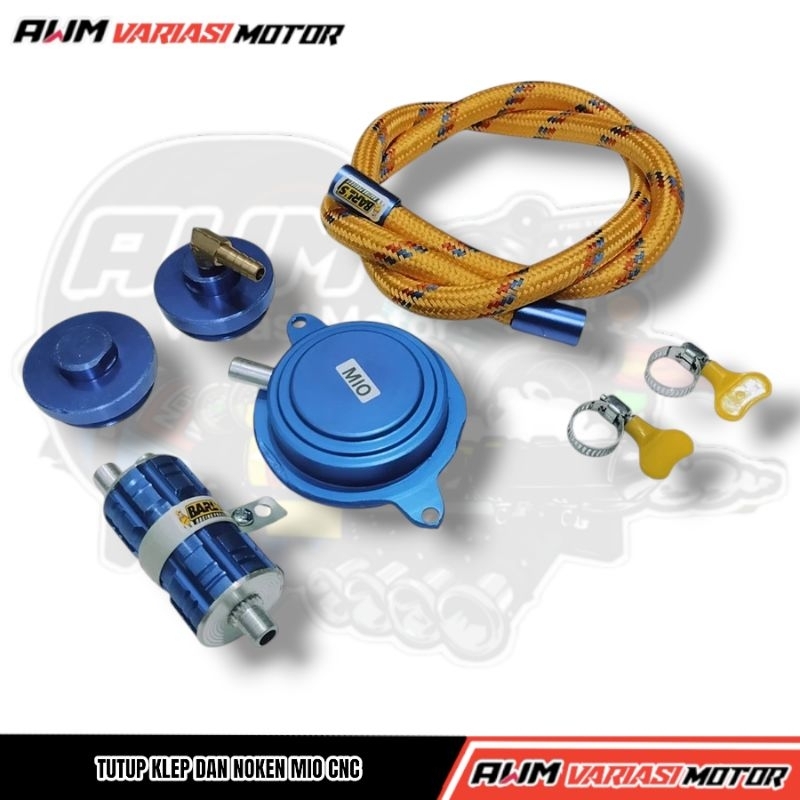 Jual Tutup Klep Mio Racing CNC Tutup Timing Mio Sporty Set Tabung Hawa ...