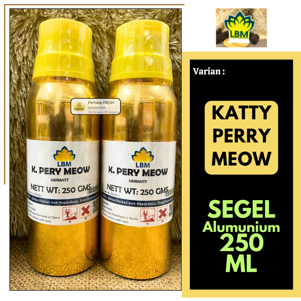 Jual Bibit Parfum KATY PERRY MEOW Kemasan 250 ML SEGEL ALumunium LBM ...