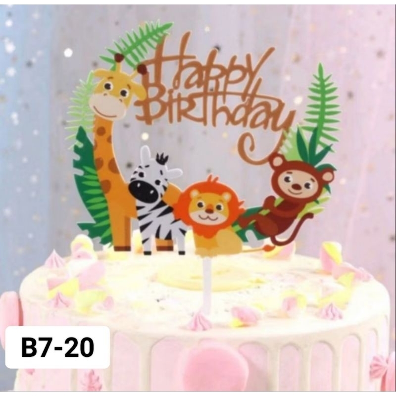 Jual Topper zoo,Topper Binatang, Hiasan Kue binatang topper cake zoo ...