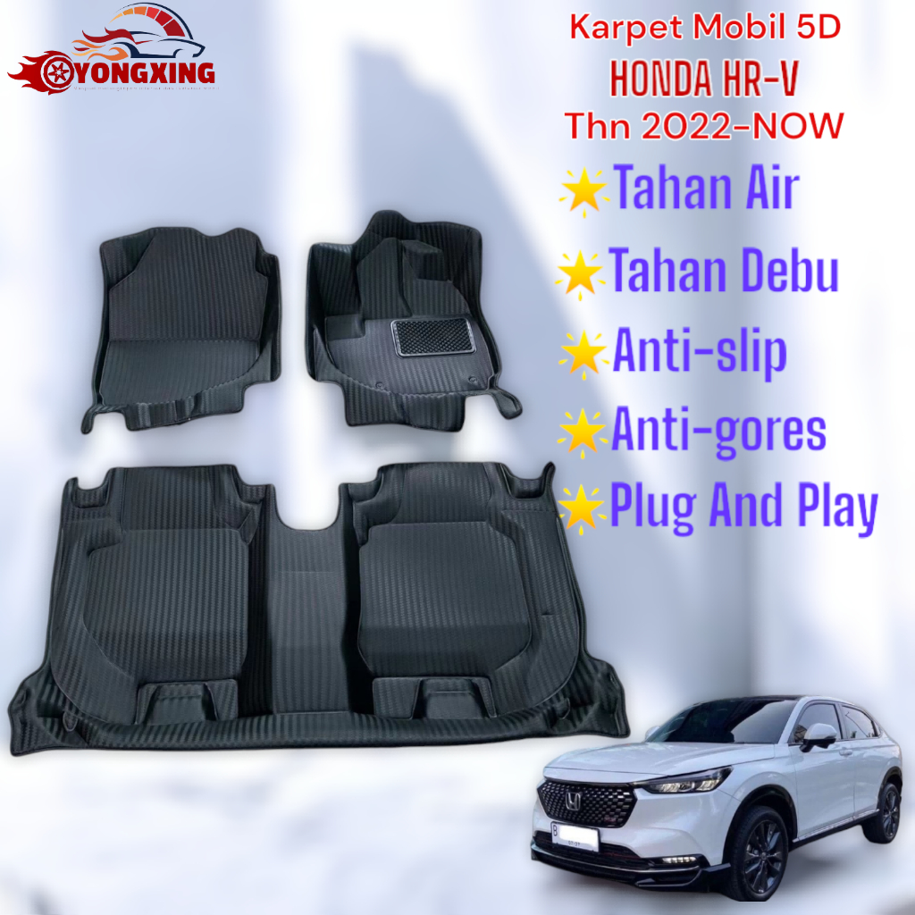 Jual Karpet Mobil 5D Honda HRV Carbon Premium Karpet anti slip ...