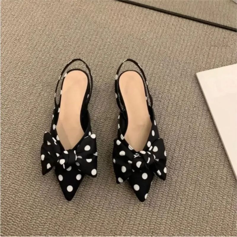Jual Sandal sepatu heels wanita korean style kupu-kupu series | Shopee ...