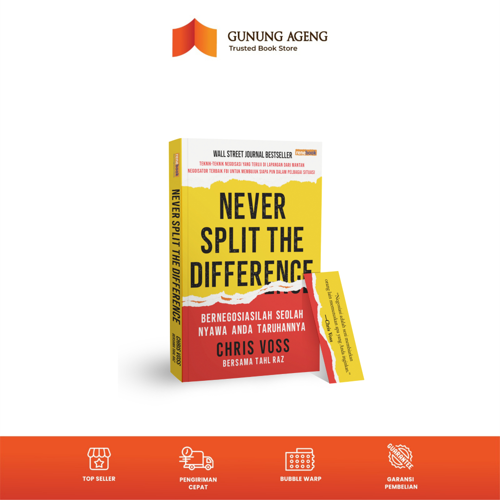 Jual Gunung Ageng Bookstore - Renebook - Never Split the Difference ...