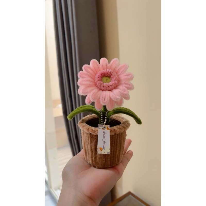 Jual bunga kawat bulu.bunga kawat bulu pot.pipe cleaner.pipe cleaner ...