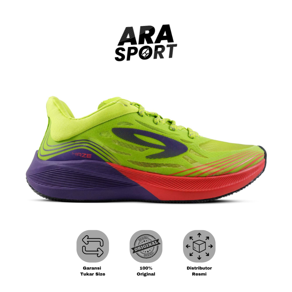 Jual SEPATU LARI 910 ORIGINAL HAZE VISION 1.0 - HIJAU NEON/UNGU/MAGENTA ...