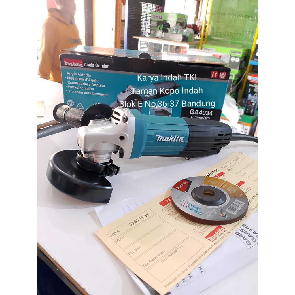 Jual Mesin Gurinda Slepan Selepan 4"Inch Makita GA4034 ga 4034 Paddle ...