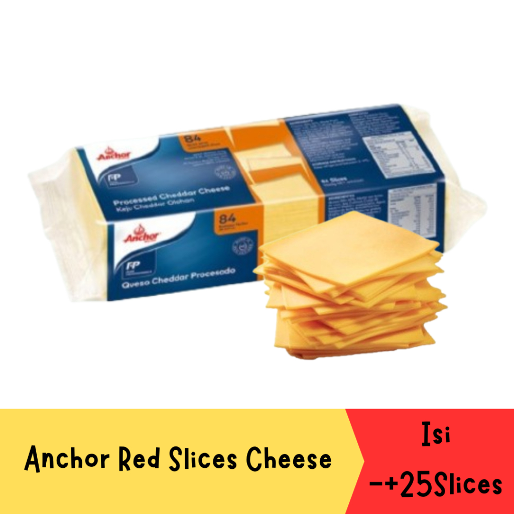Jual Anchor Cheese Slice Red / Repack (Isi -+25Slices) | Shopee Indonesia
