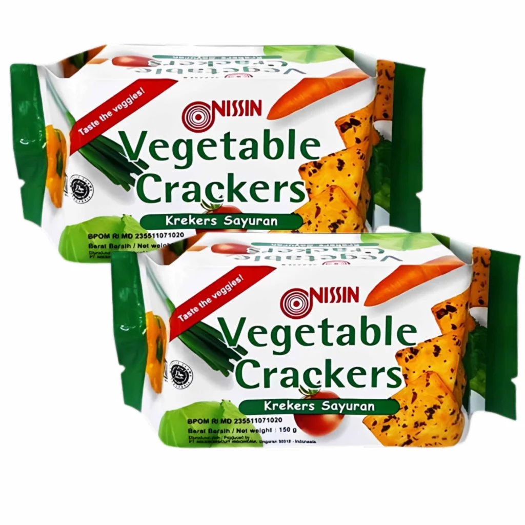 Jual Nissin Krekers / Biskuit Crackers Sayuran / Biskuit Rasa Vegetable ...