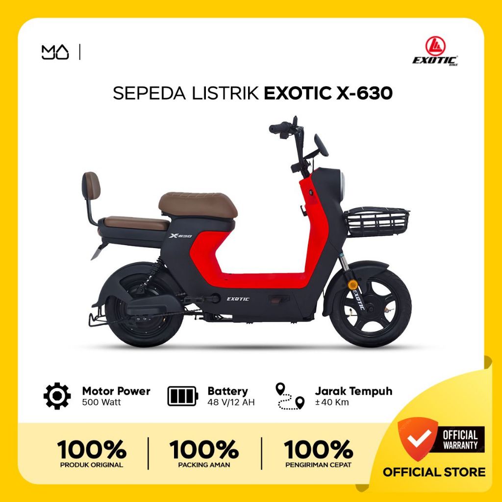 Jual Sepeda Listrik Exotic X630 500 Watt - Garansi Resmi | Shopee Indonesia