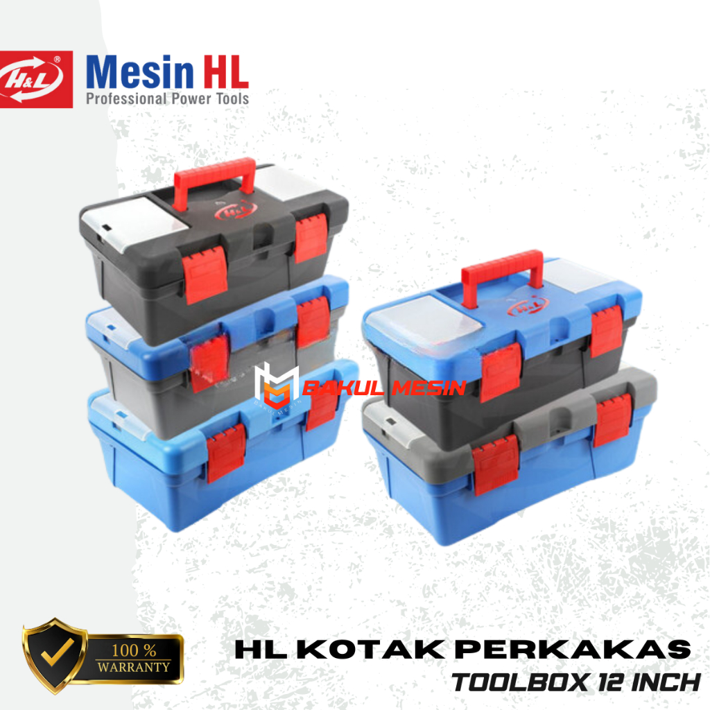 Jual HL Kotak Perkakas Toolbox 12 inch mini H&L Tools Box | Shopee Indonesia
