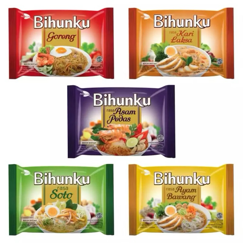 Jual Bihunku Bihun Instant 55 Gram All Varian | Shopee Indonesia