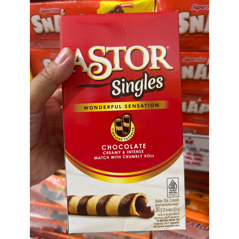 Jual Astor singles isi 20 pcs rasa chocolate | Shopee Indonesia