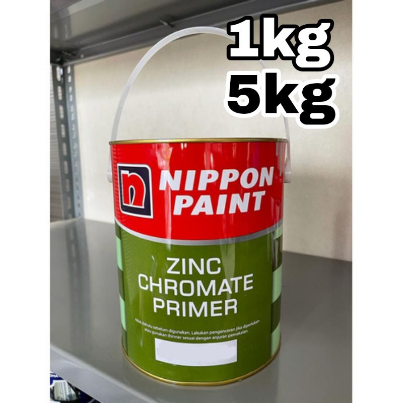 Jual Zinc Chromate Primer Nippon Paint 5 kg Green cat anti karat besi ...