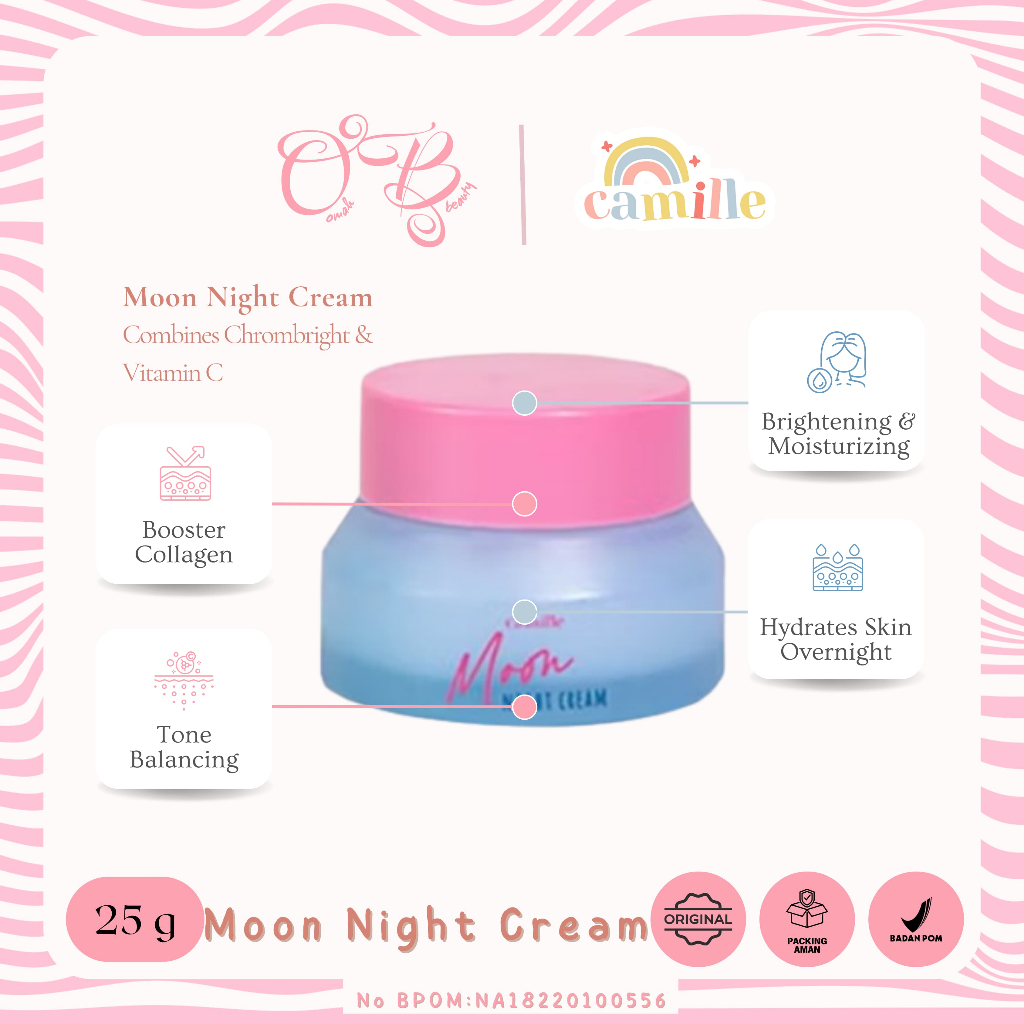 Jual Camille Moon Night Cream (25 gr) 100% Original | Shopee Indonesia