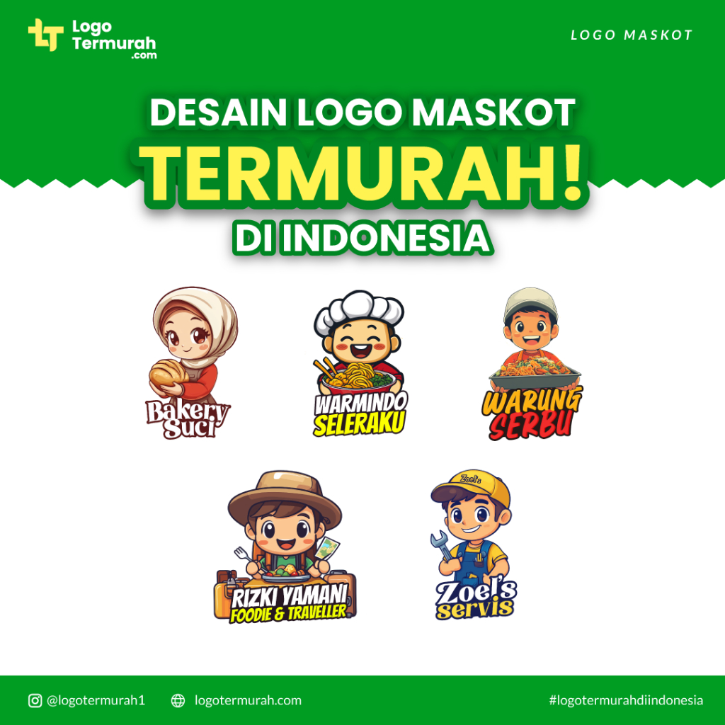 Jual Logo Maskot - Jasa Desain Logo, Desain Logo Maskot, Maskot Usaha ...