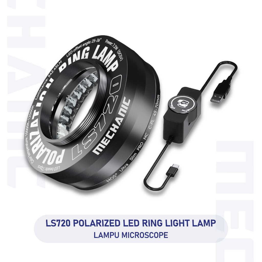 Jual LAMPU MICROSCOPE MECHANIC LS720 POLARIZATION RING LAMP LED LIGHT ...