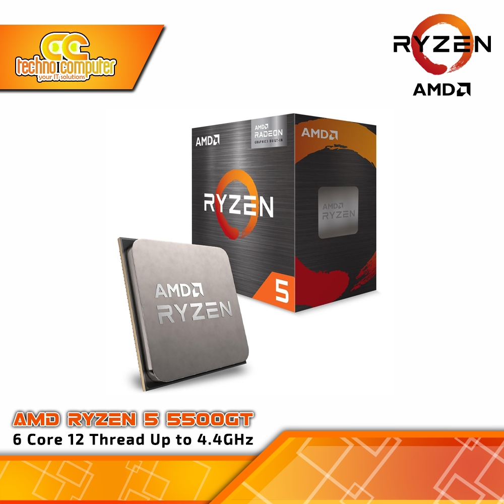 Jual PROCESSOR AMD RYZEN 5 5500GT - 6 Core 12 Threads Up to 4.4GHz - Socket AM4 | Shopee Indonesia
