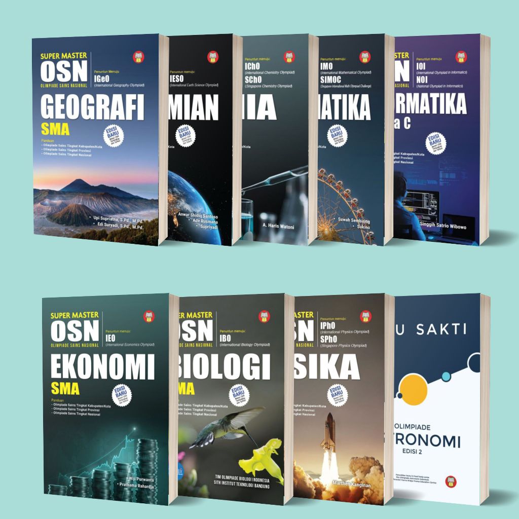 Jual Buku OSN/KSN Matematika/Fisika/Kimia/Biologi/Ekonomi/Informatika/Kebumian/Geografi ...