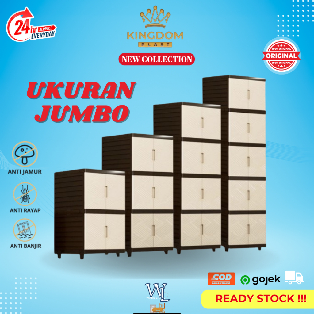 Jual [BEST DEAL] KINGDOM RAK SUSUN LOKER SERBAGUNA VIRUS JUMBO / RAK ...