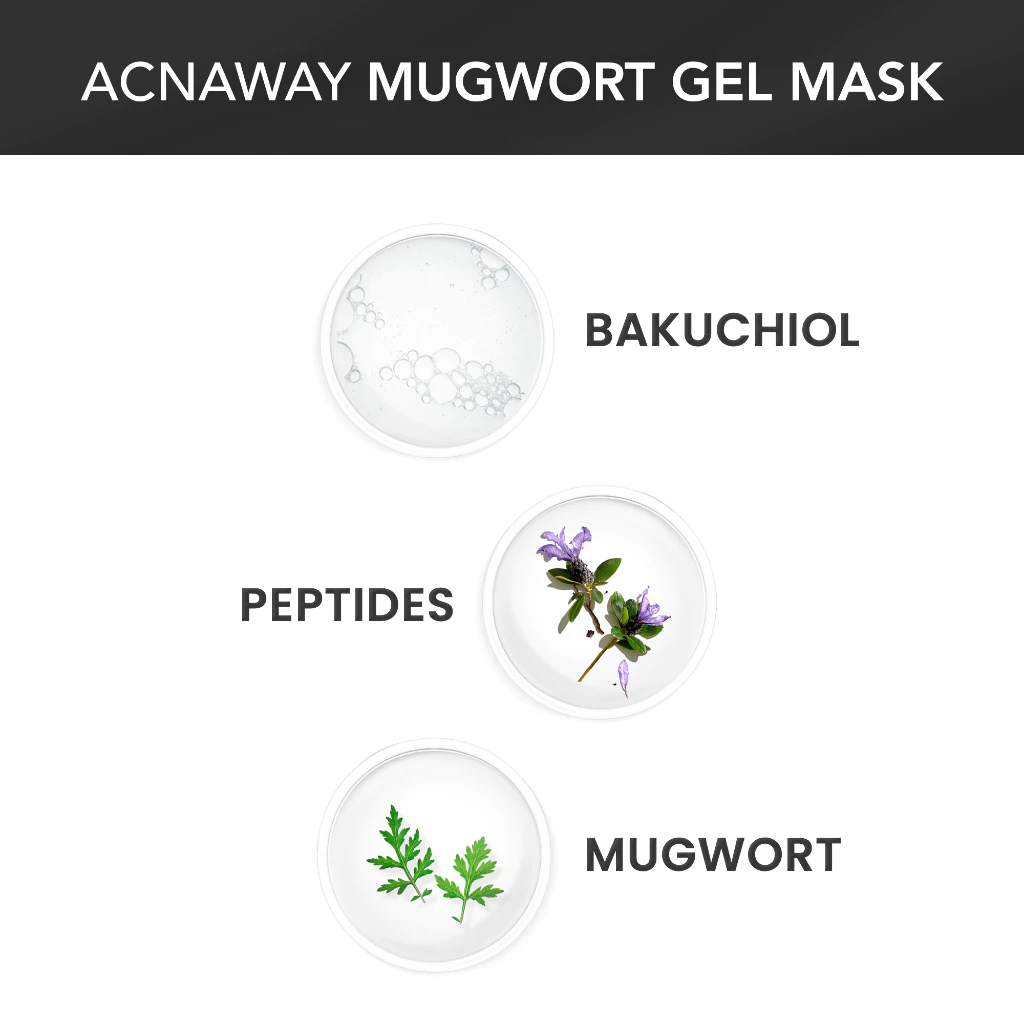 Jual Acnaway Advance Mugwort Gel Mask 50gr - Masker Gel Wajah Anti ...