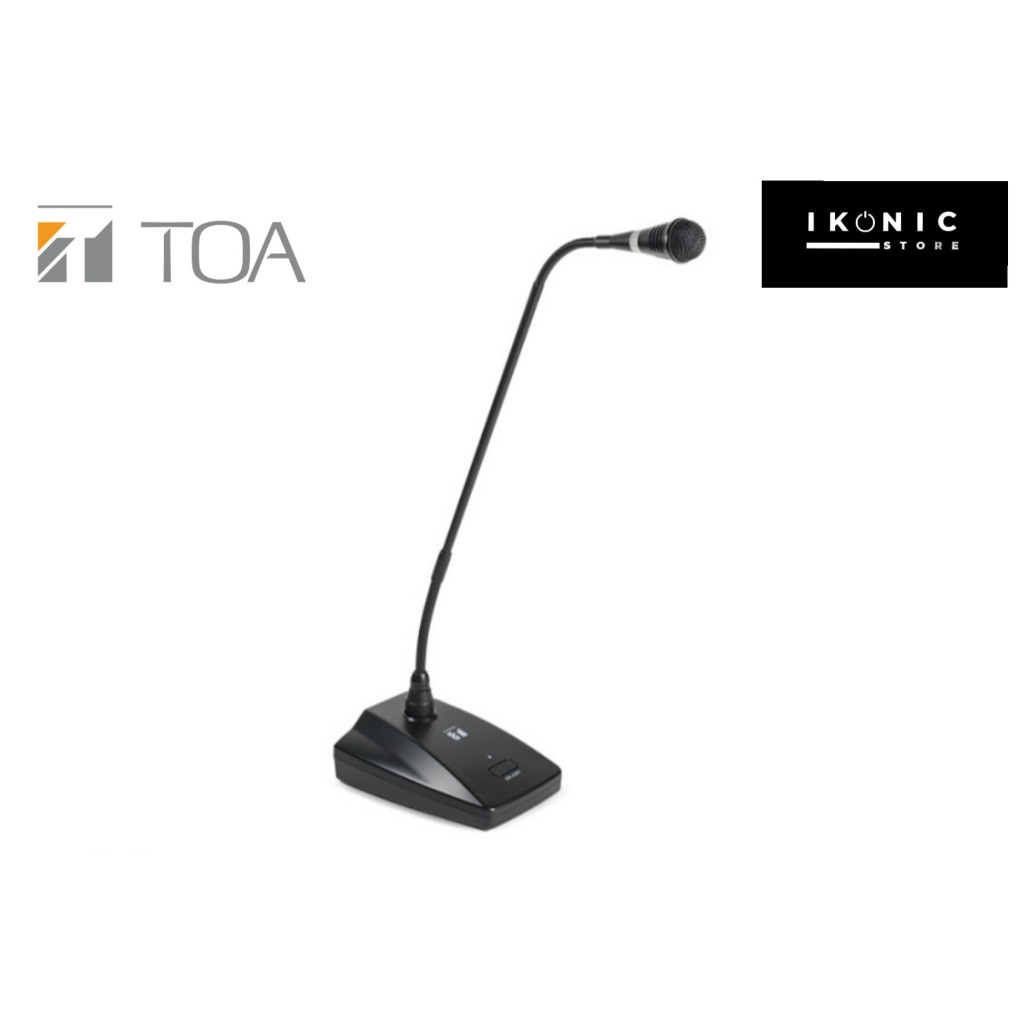 Jual IKONIC MIC Meja TOA ZM 380 AS Gooseneck Microphone Paging TOA ZM ...