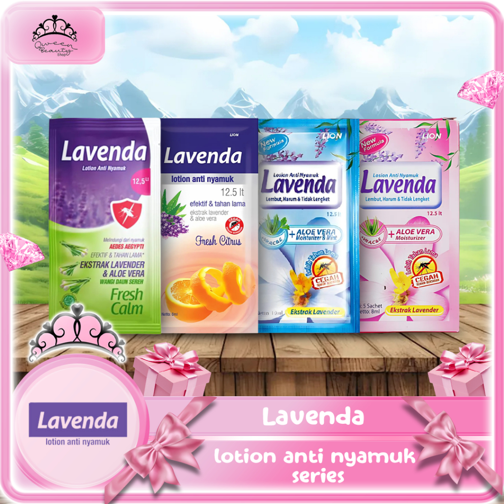 Jual Lavenda Lotion Anti Nyamuk | Sachet (isi 12pcs) | Shopee Indonesia