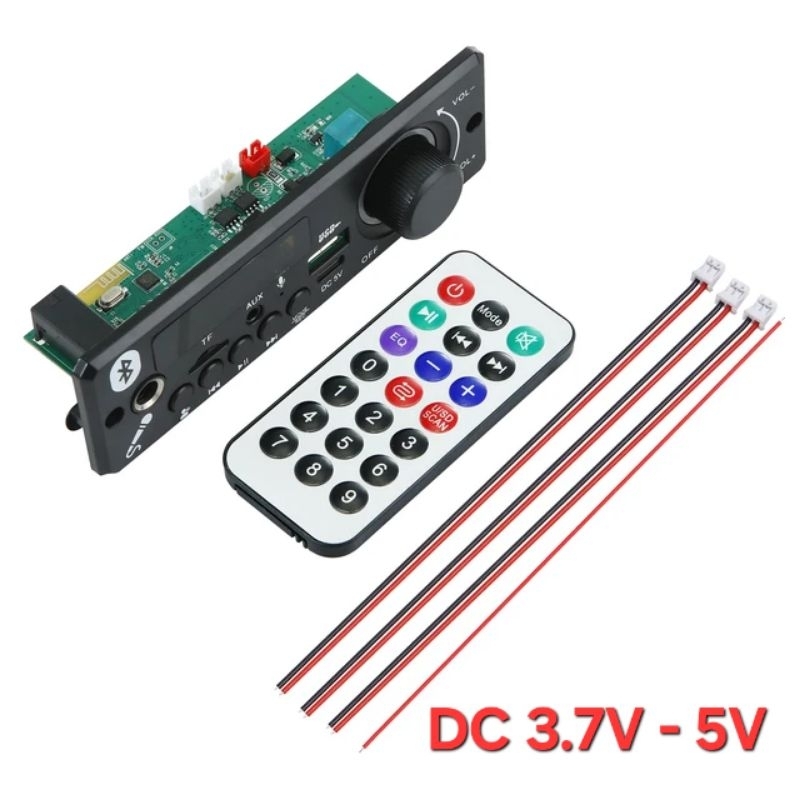 Jual Modul Amplifier Stereo Mp3 Player Karaoke Bluetooth DC 5V 2X3W 6W ...