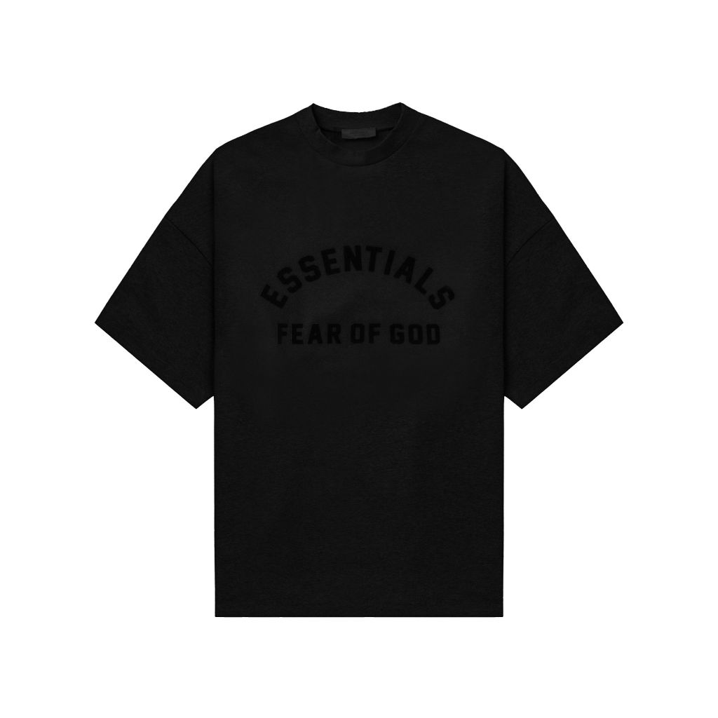 Jual FOG Essentials Curved Logo Crewneck Tee Black | Shopee Indonesia