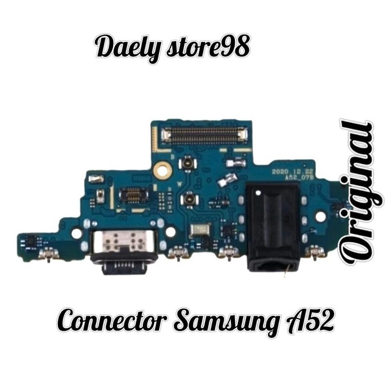 Jual papan cas/connector charger samsung A52/A52f + mic + Hf Original ...