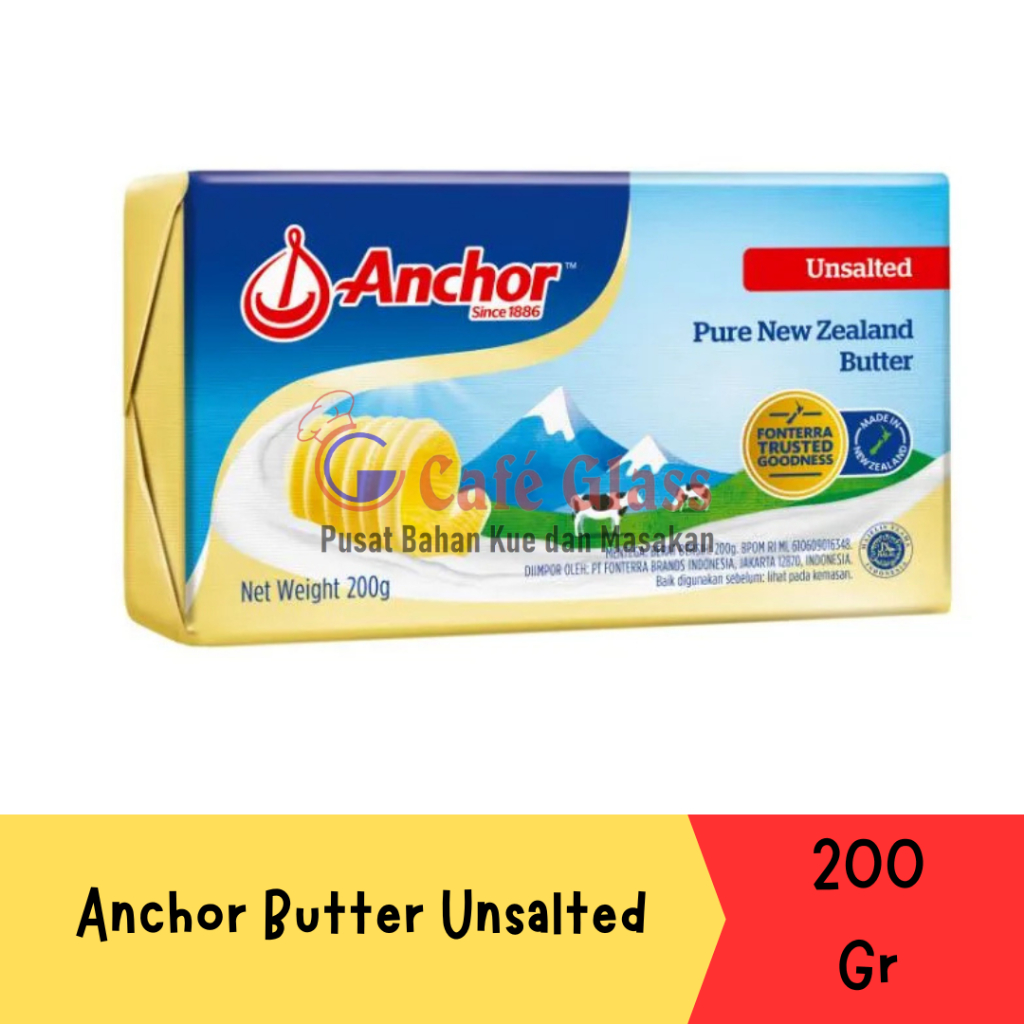 Jual Anchor Butter Unsalted 200Gr | Shopee Indonesia
