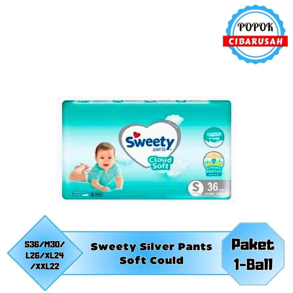 Jual Sweety Silver Pants/S36/M30/L26/XL24/XXL22/popokcibarusah | Shopee ...
