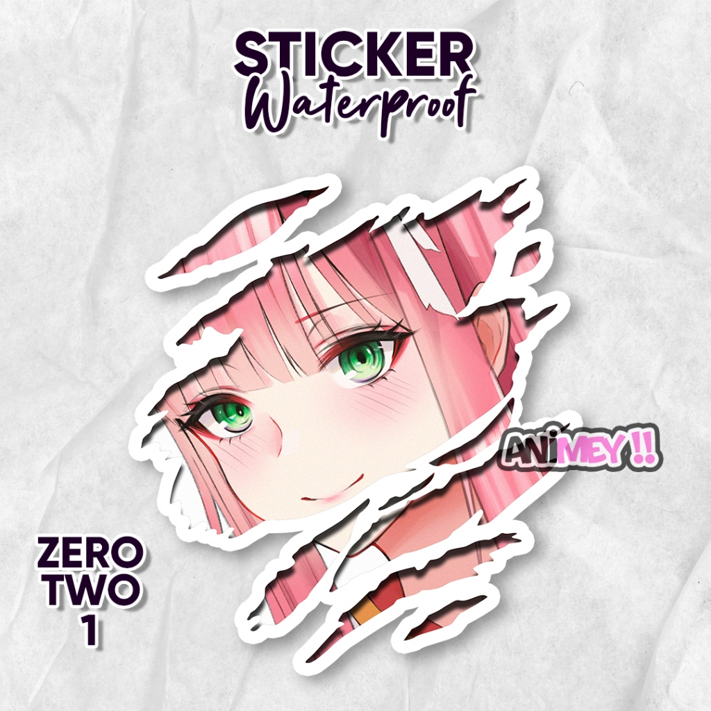 Jual Stiker Scratch Zero Two / Sticker Anime Waterproof | Shopee Indonesia
