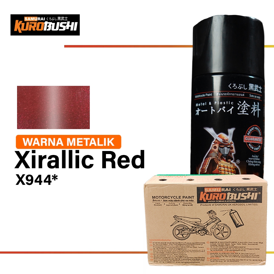 Jual Samurai Kurobushi Xirallic Red X944* (1 DUS) | Shopee Indonesia
