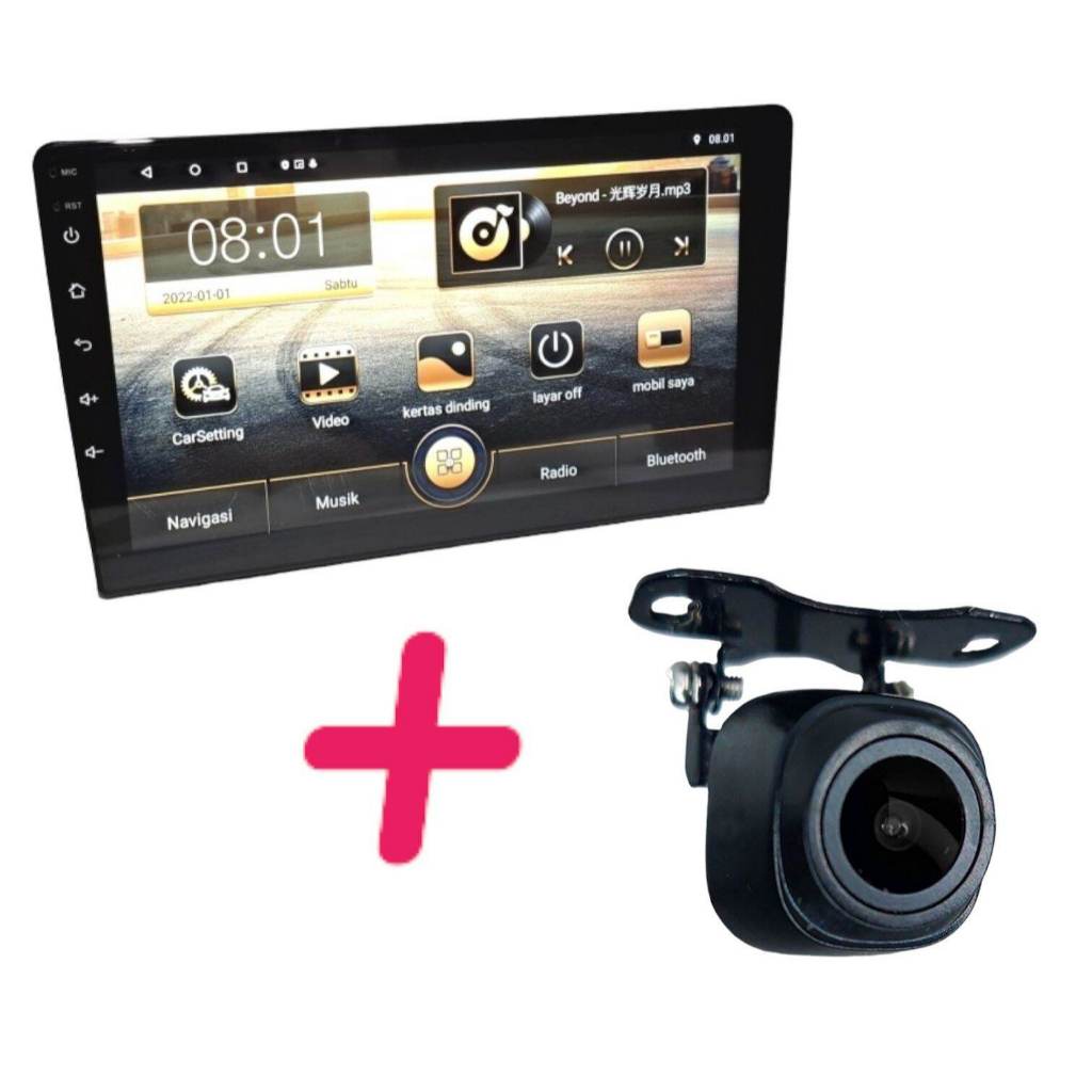 Jual Head Unit Android 9 inch RAM 2+32 SKELETON DENGAN KAMERA AHD ...