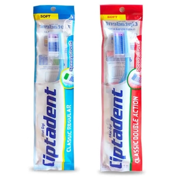 Jual CIPTADENT SIKAT GIGI SINGLE CLASSIC DOUBLE ACTION REGULER SOFT ...