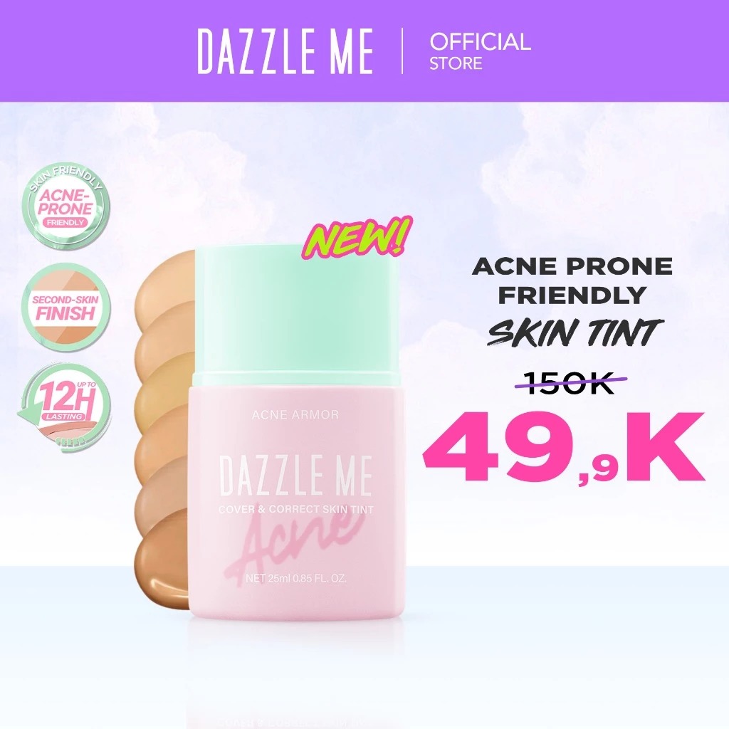 Jual [NEW LAUNCH] DAZZLE ME Acne Armor Cover & Correct Skin Tint Beauty ...