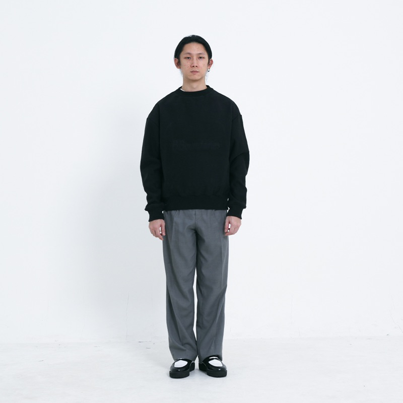 Jual All Around Faded Boxyfit Crewneck Embroidery BBoundaries Black ...