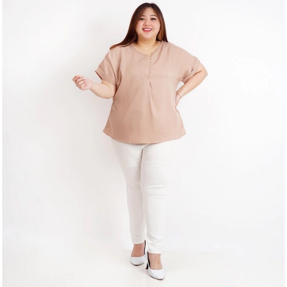 Jual BAJU ATASAN BLOUSE BIGSIZE PREMIUM WANITA 08 ELEGAN MODIS TRENDY ...