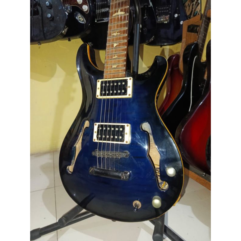 Jual Gitar PRS custom hollow blue black | Shopee Indonesia