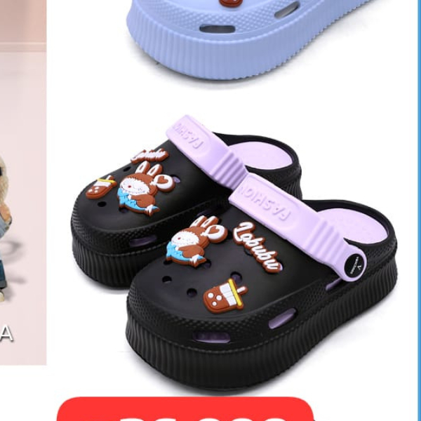 Jual Sandal Baim Anak Labubu Viral | Sendal Anak Jibbitz LABUBU Sandal ...