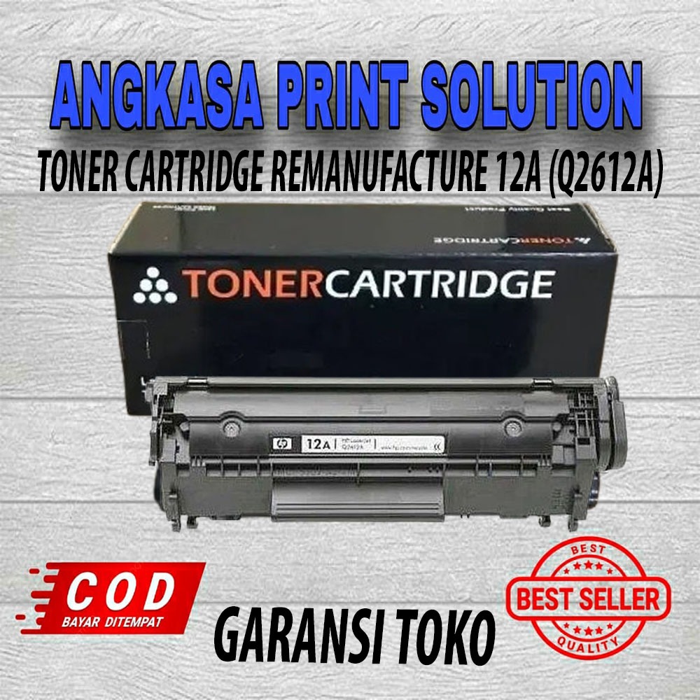 Jual Toner Compatible Q2612A Cartridge 12A Printer HP 1020 lbp2900 rekondisi | Shopee Indonesia